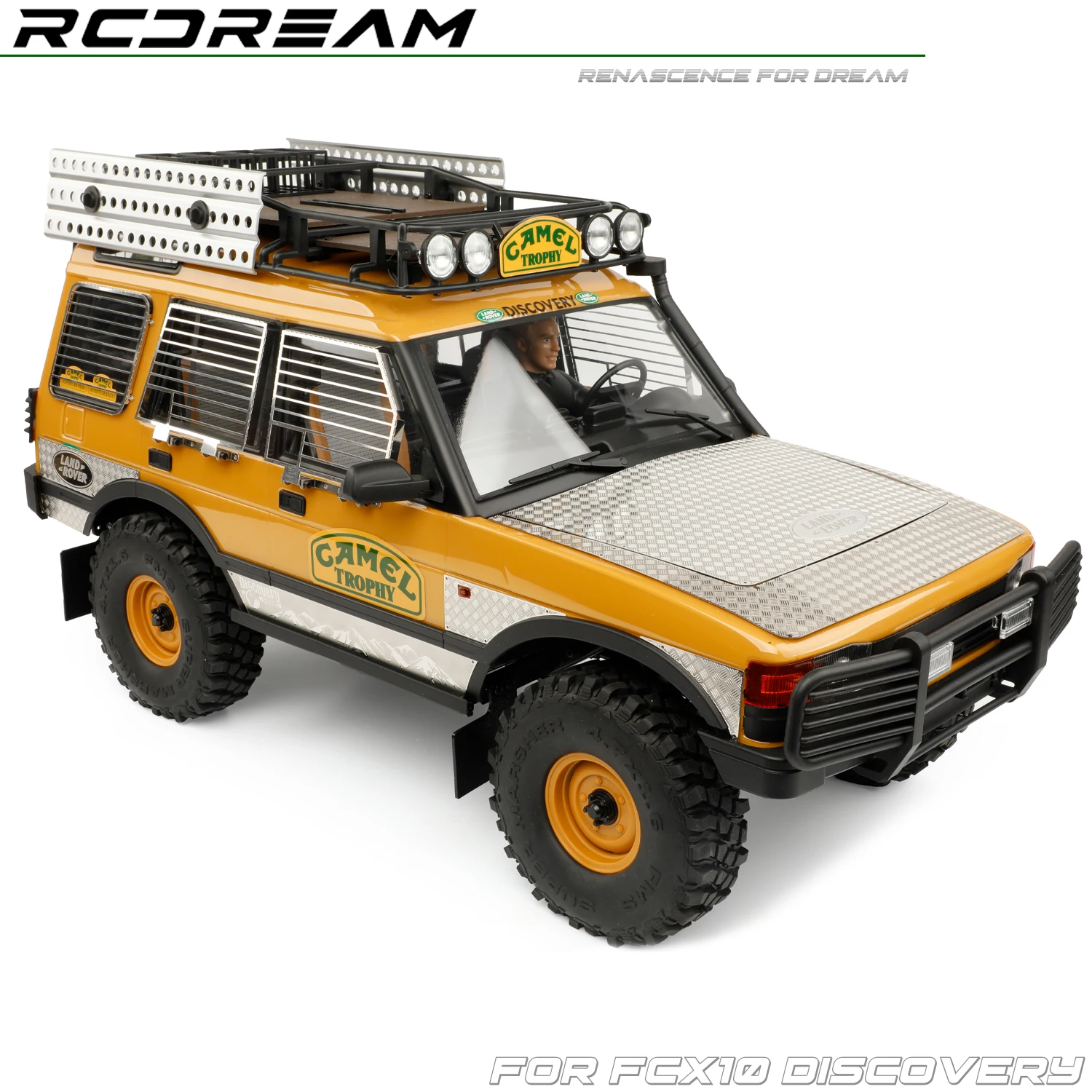 RCDream 1/10 ventana de acero inoxidable protector plegable malla placa ...