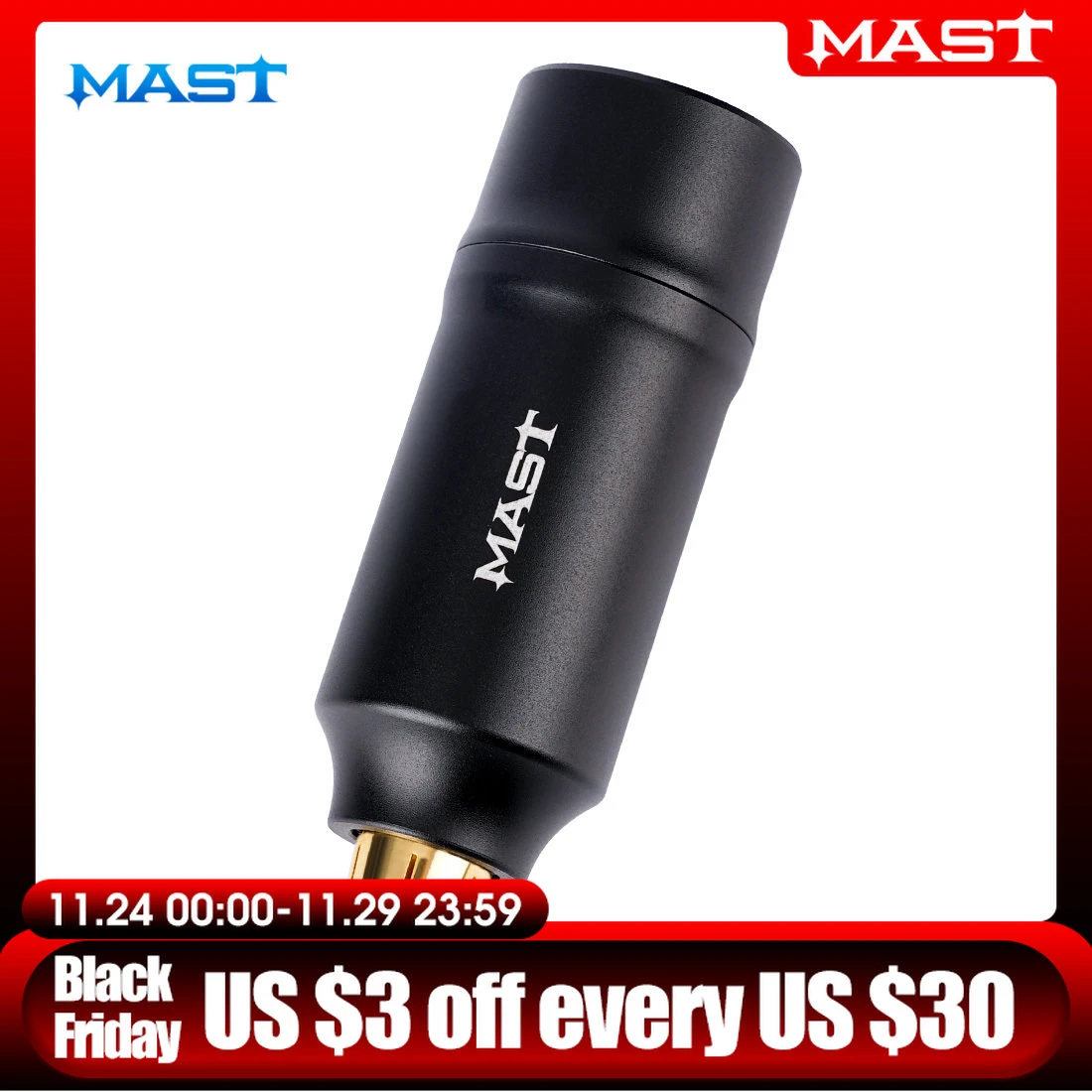 Mast T2 Mini Rca Connector Wireless Rechargeable Tattoo Battery Power ...