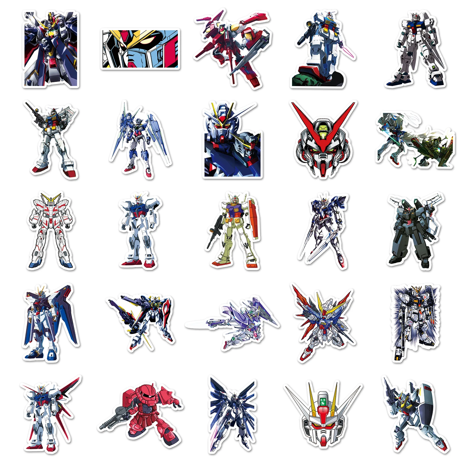 50 Piece Robot Stickers Waterproof DIY For Phones Laptop Car Sticker ...