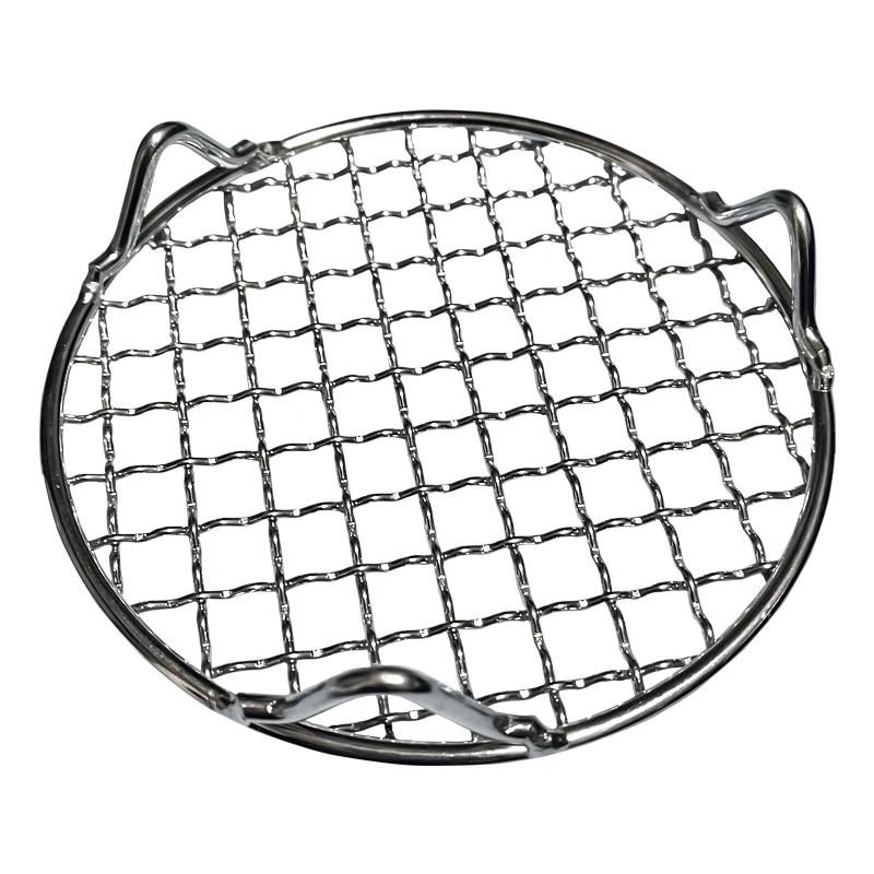 Stainless-Steel-Barbecue-Net-round-with-Legs-Draining-Oil-and-Water ...