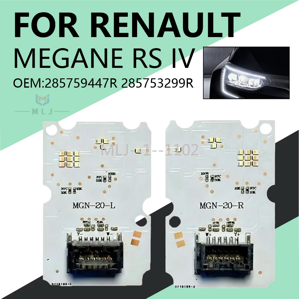 NEW For facelift Renault Megane RS IV DRL LED daytime running lights ...