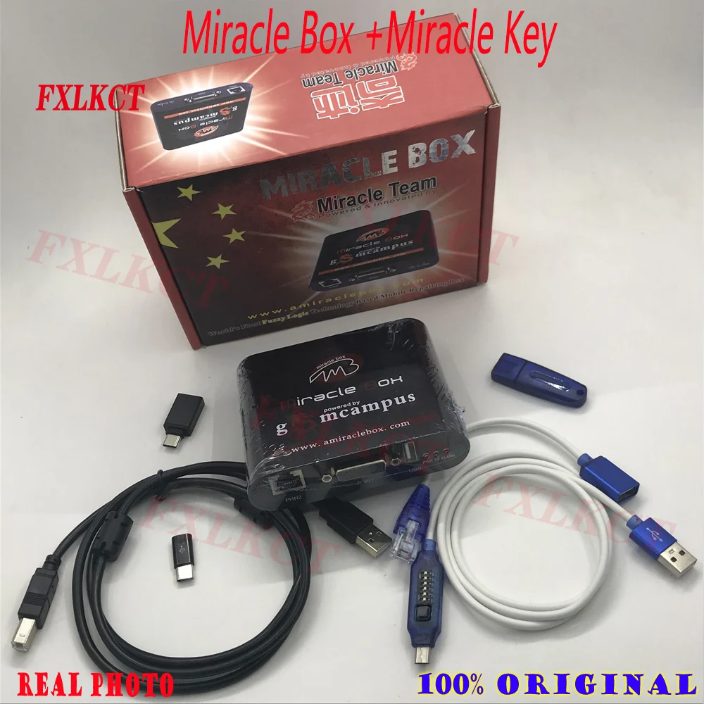 La nueva caja Miracle + Dongle Miracle Key + Miracle UMF todos los cables de arranque para ...