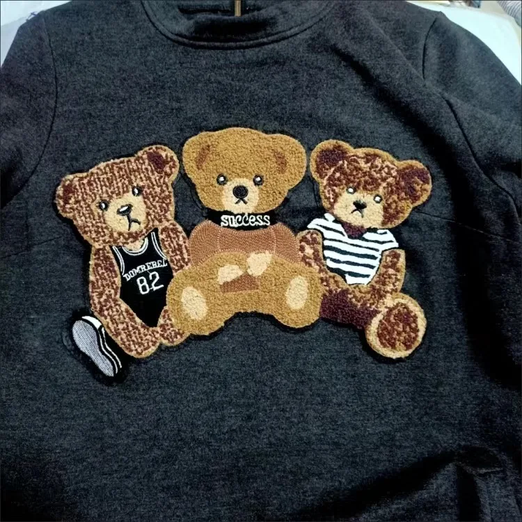 1Pc-Embroidery-Three-Cute-Bears-Shape-Clothing-Accessories-Cloth ...