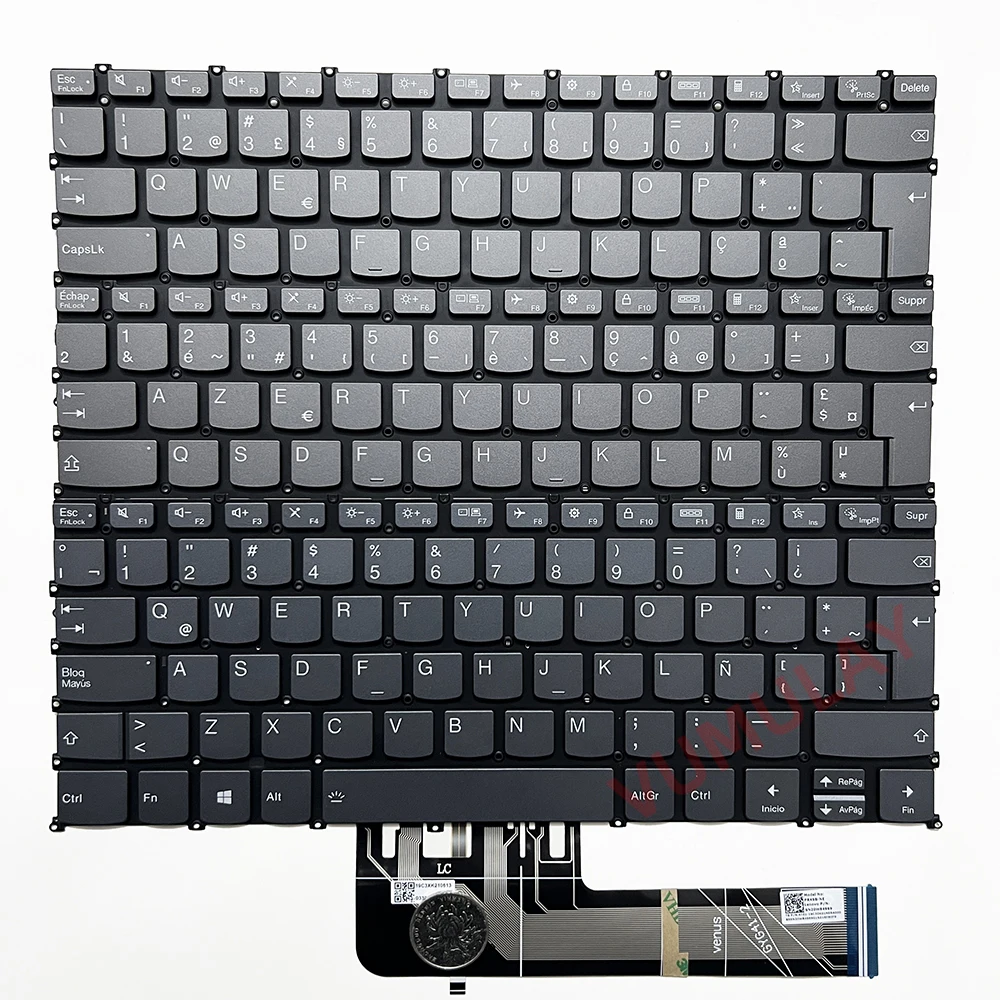 French-Latin-Portuguese-Backlit-Keyboard-for-Lenovo-IdeaPad-3-14ABA7 ...