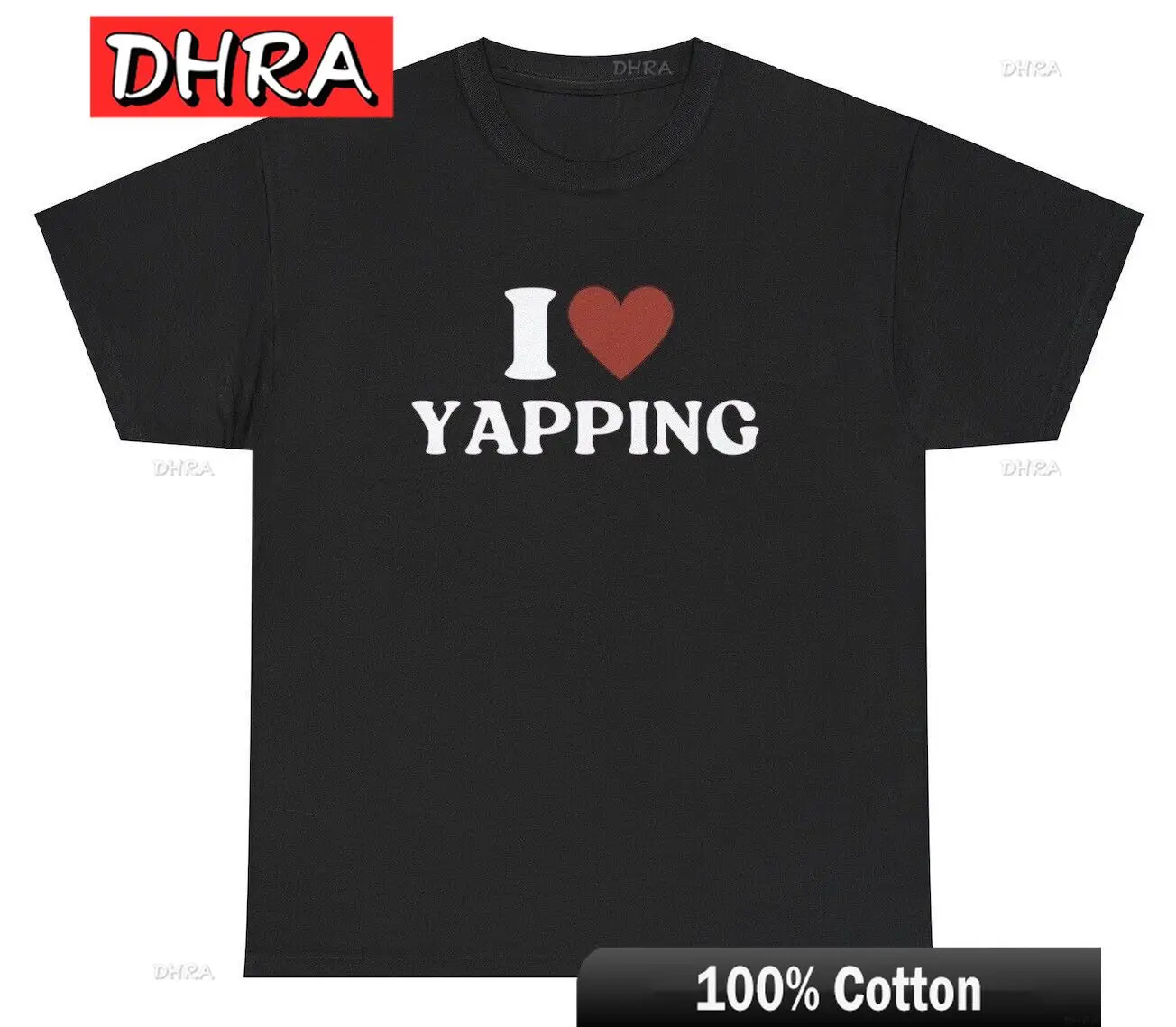 I Love Heart Yapping T Shirt Funny Extovert Yapper Meme Ironic Gift ...
