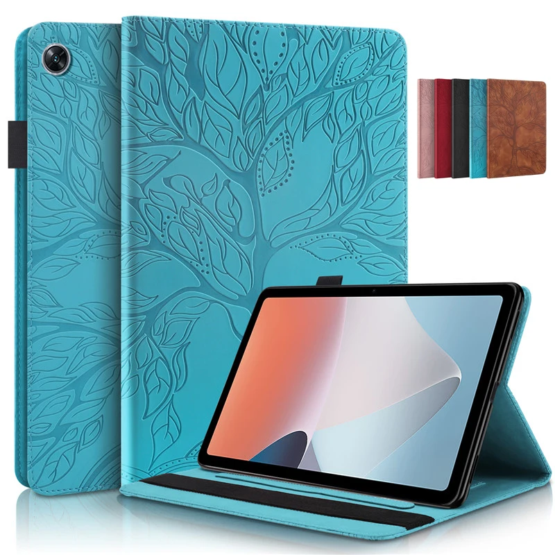 Tablet-Cover-For-OPPO-Pad-Air-Case-10-36-inch-Emboss-Tree-Flip-Wallet ...