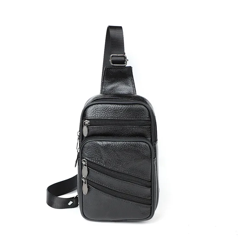 Genuine-Leather-Chest-Pack-Multi-functional-Adjustable-Men-s-Chest-Bag ...