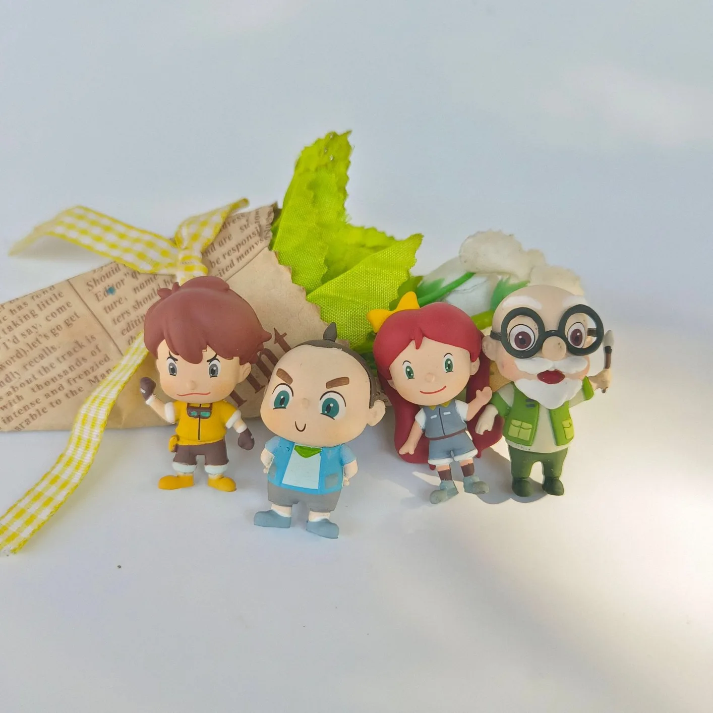 50pcs/lot Cartoon action figures grandpa boy girl 4-5cm kids toy ...