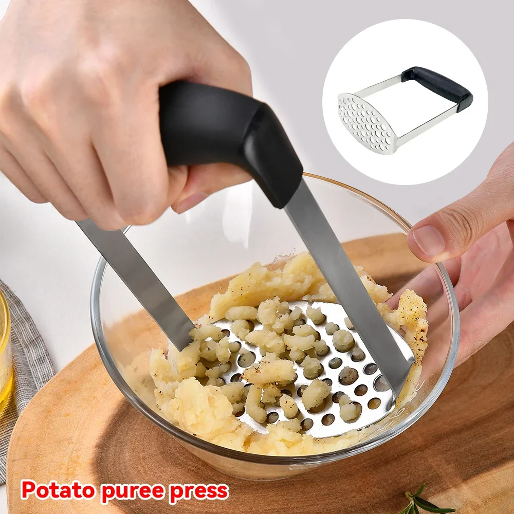 2025 New Stainless Steel Potato Masher Foldable Vegetables and Fruit ...