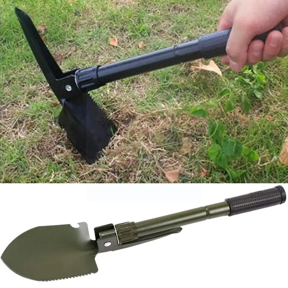 With Compass Multifunctional Tactical Shovel Collapsible Compass Shovel ...