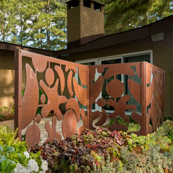 Laser-Cut-Outdoor-Garden-Privacy-Art-Metal-Screens-Panels-corten ...
