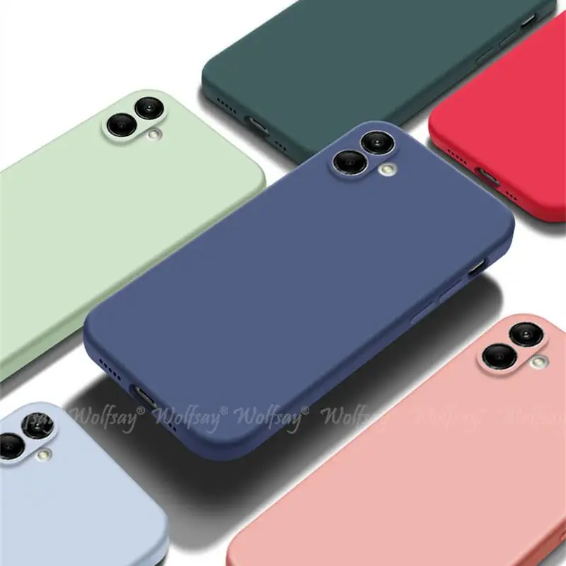 For Samsung Galaxy A04 Case Liquid Silicone Plain Rubber Protector Case Samsung A04 A04S A14 A54 ...