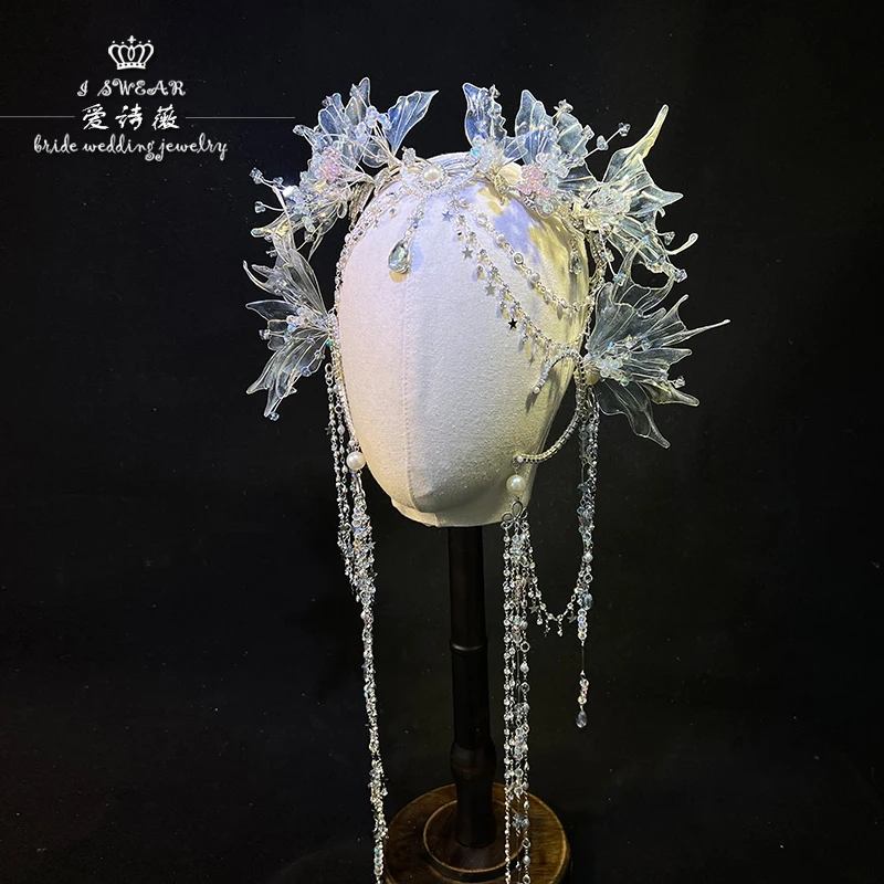 Tocado-de-princesa-sirena-de-estilo-ex-tico-de-belleza-corona-de-pelo ...