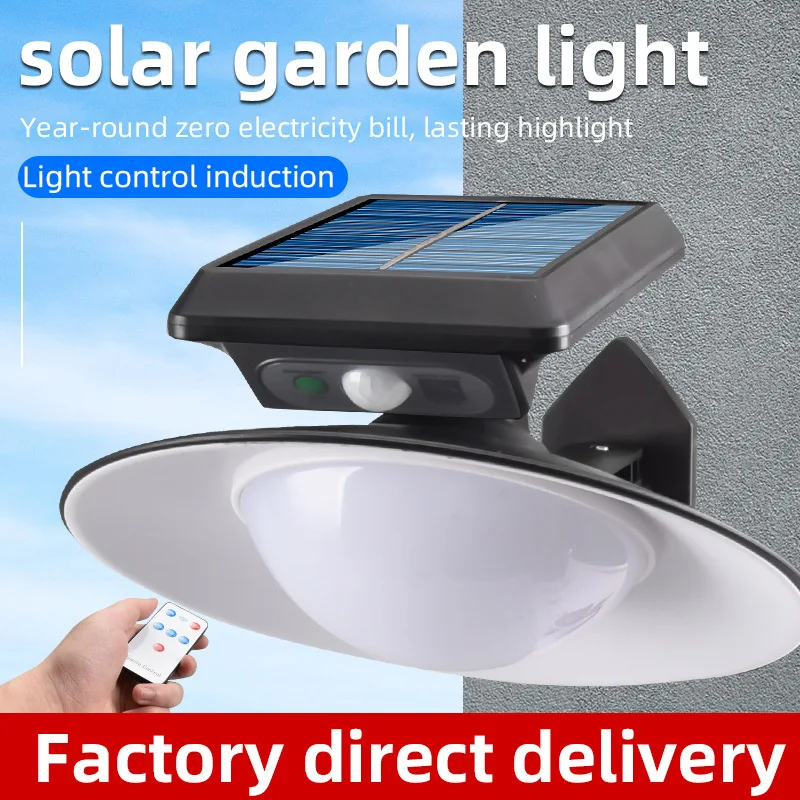 New-Solar-Street-Light-Outdoor-Remote-Control-Induction-LED-Round-Solar ...
