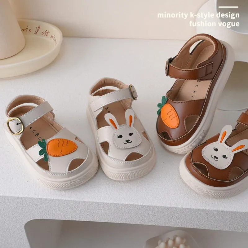 Children Sandals Girl Cute Bunny Casual Sandals Boy Soft Sole Non slip ...