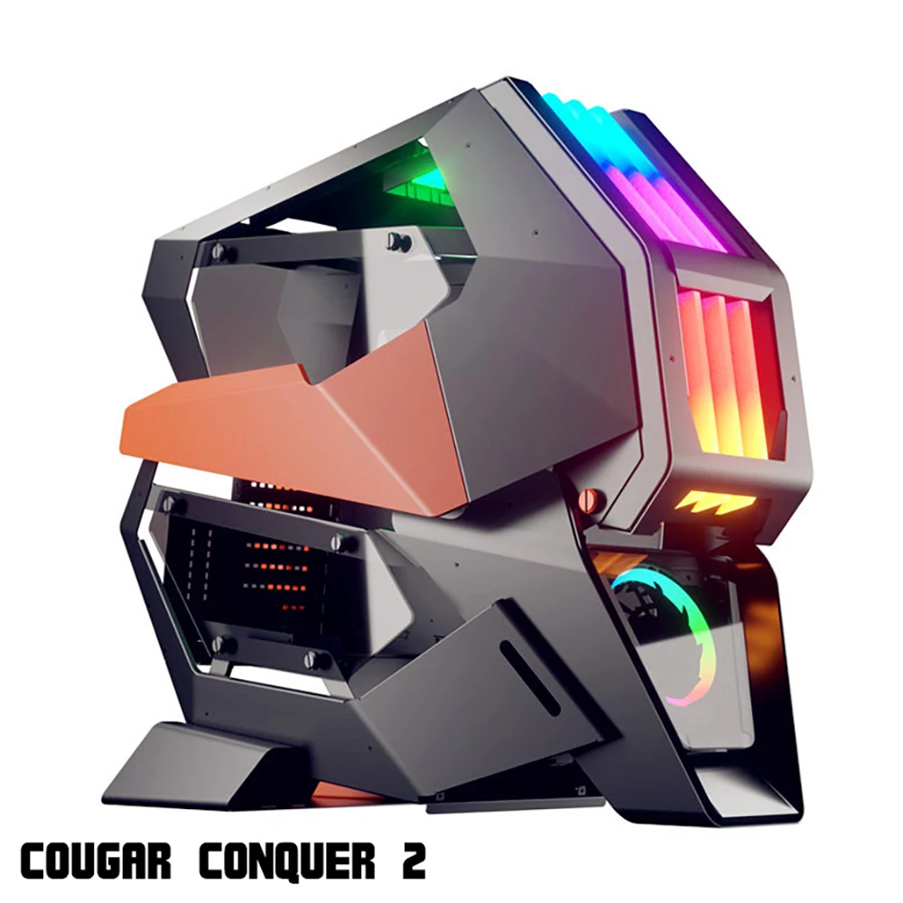 Barrow COUGAR Conqueror 2 전용 케이스 수로 보드 저수조 물 탱크 PC 수냉 시스템 건설용 5V ARGB ...