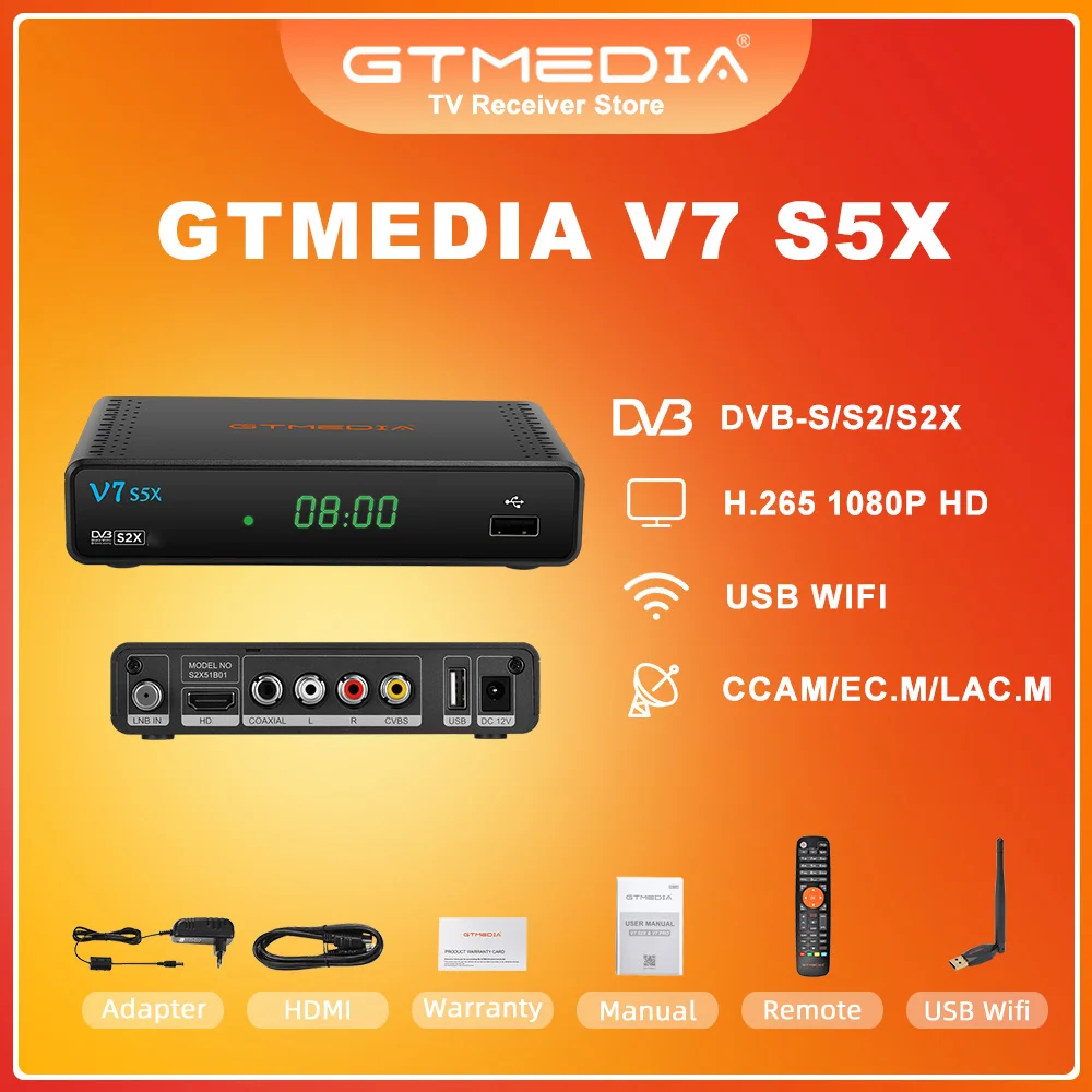 GTMEDIA-V7-S5X-Satellite-TV-Receiver-DVB-S2X-S2-S-H-265-1080P-HD ...