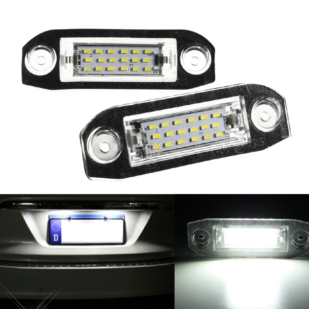 2Pcs Canbus LED Number License Plate Light for VOLVO XC90 S40 S80 V60 ...