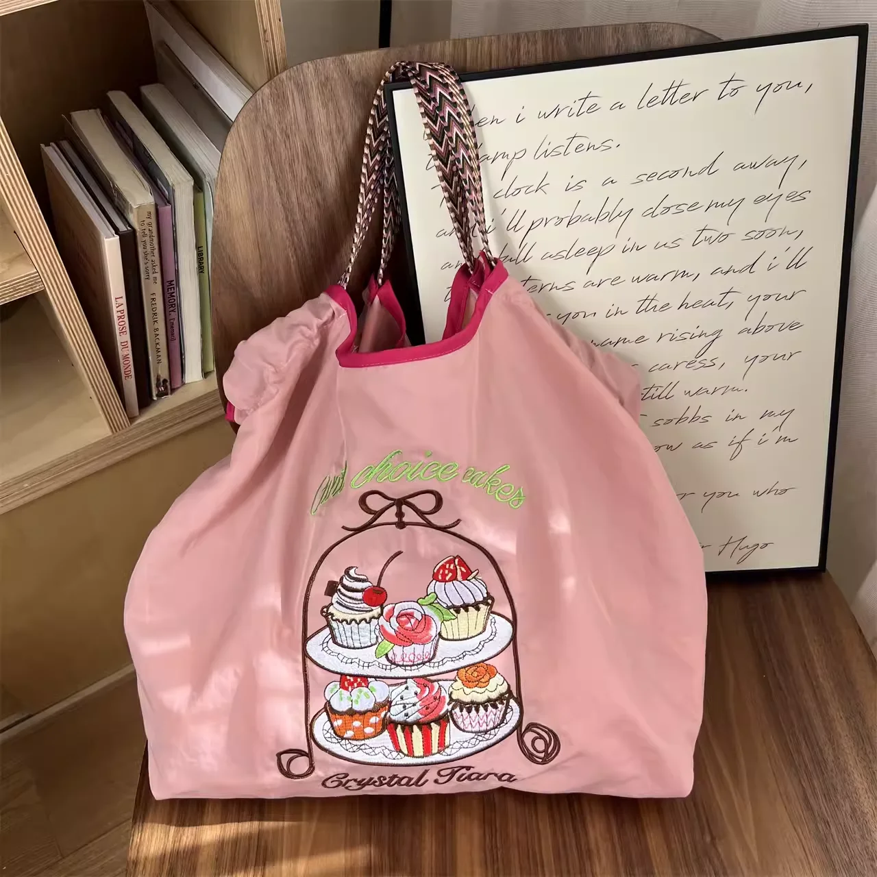 2024-Japanese-Eco-Bags-Embroidery-Shopping-Bag-Large-Capacity-Commuter ...