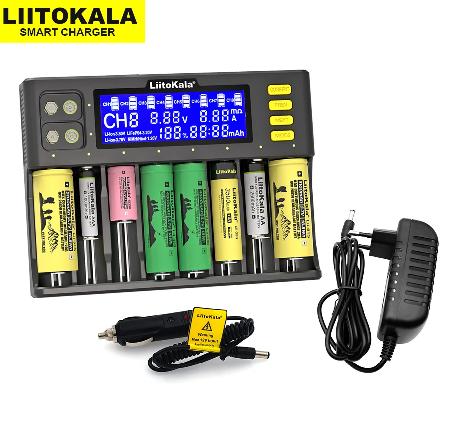 LiitoKala Lii S8 Lii 402 Lii 202 Lii PD4 Li ion3.7V NiMH1.2V LiFePO4 3 ...