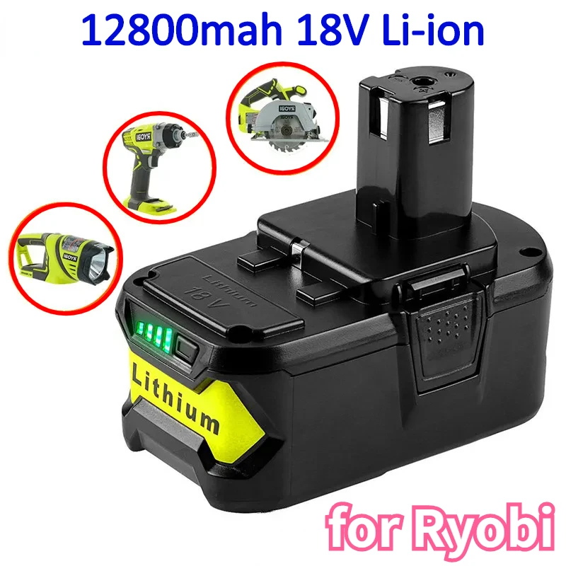 18V-12-8AH-Li-ion-Batterie-Rechargeable-pour-Ryobi-ONE-Outil-lectrique ...