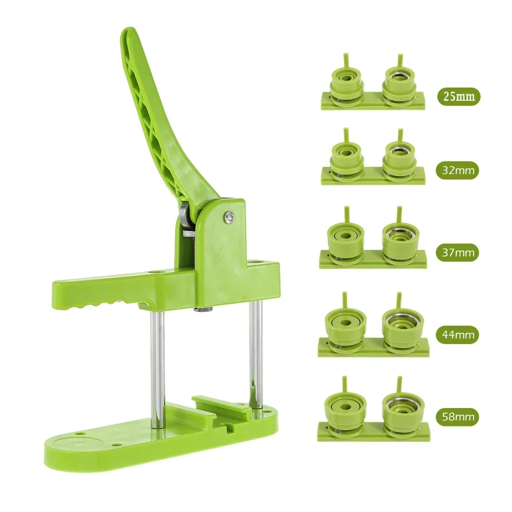 DIY Badge Making Manual Button Maker Machine 25mm 32mm 37mm 44mm 58mm ...
