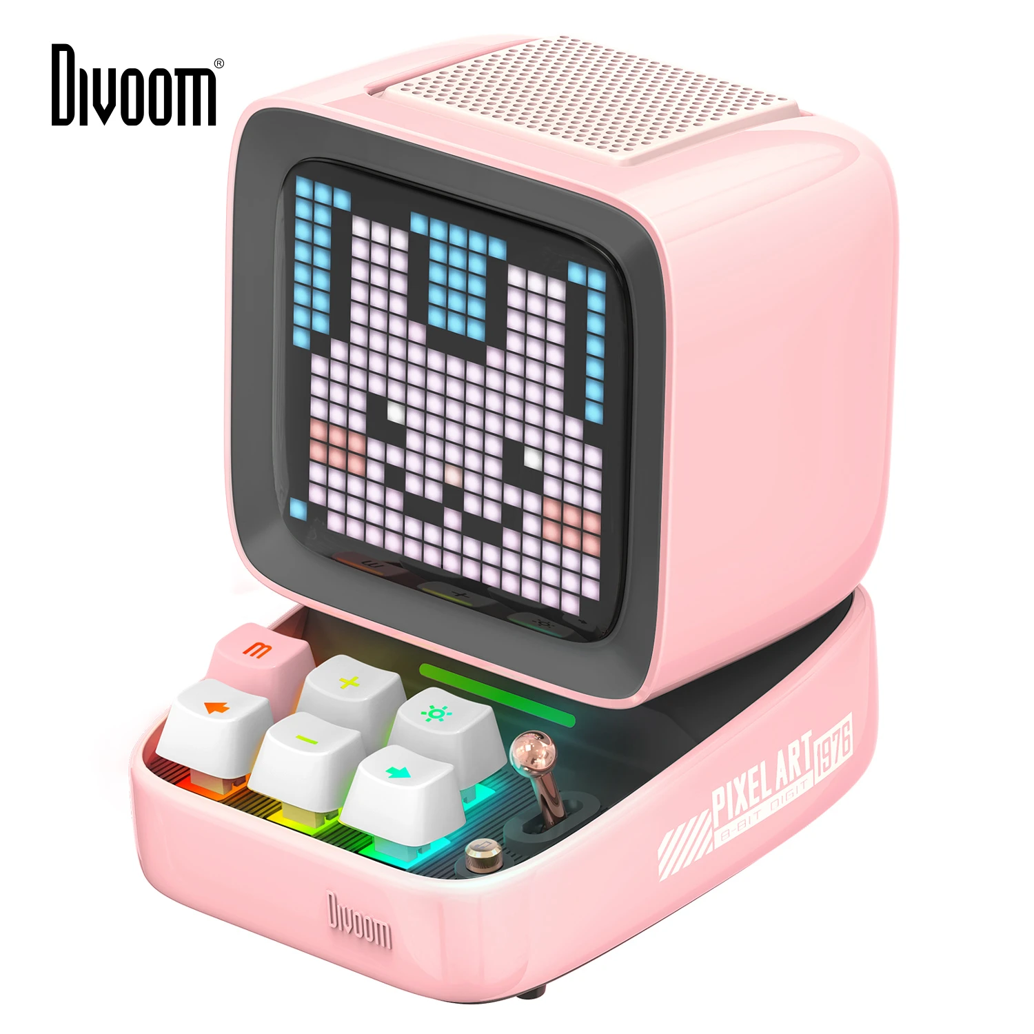 Divoom Ditoo-plus Retro Pixel Art Bluetooth Portable Speaker Alarm ...