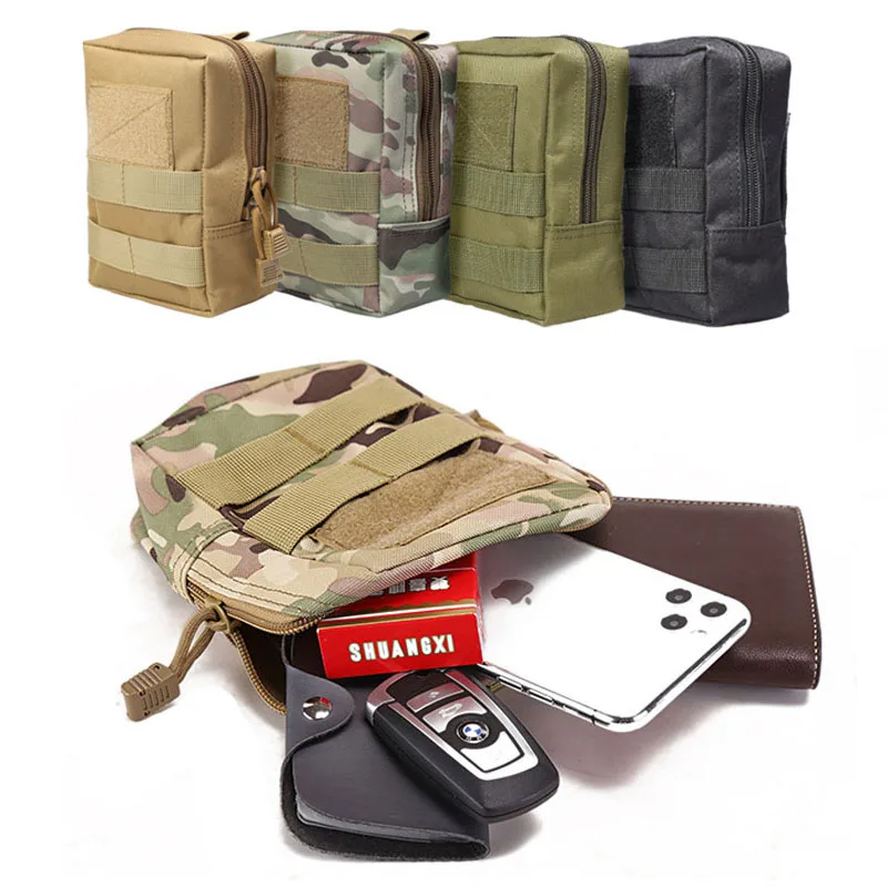Outdoor Military Tactical Molle Pouch Sports Waist Bag EDC Pouch Tool ...