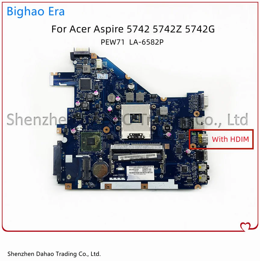 Placa-base-para-port-til-Acer-Aspire-5742-5742ZG-5733-5733Z-PEW71-LA ...