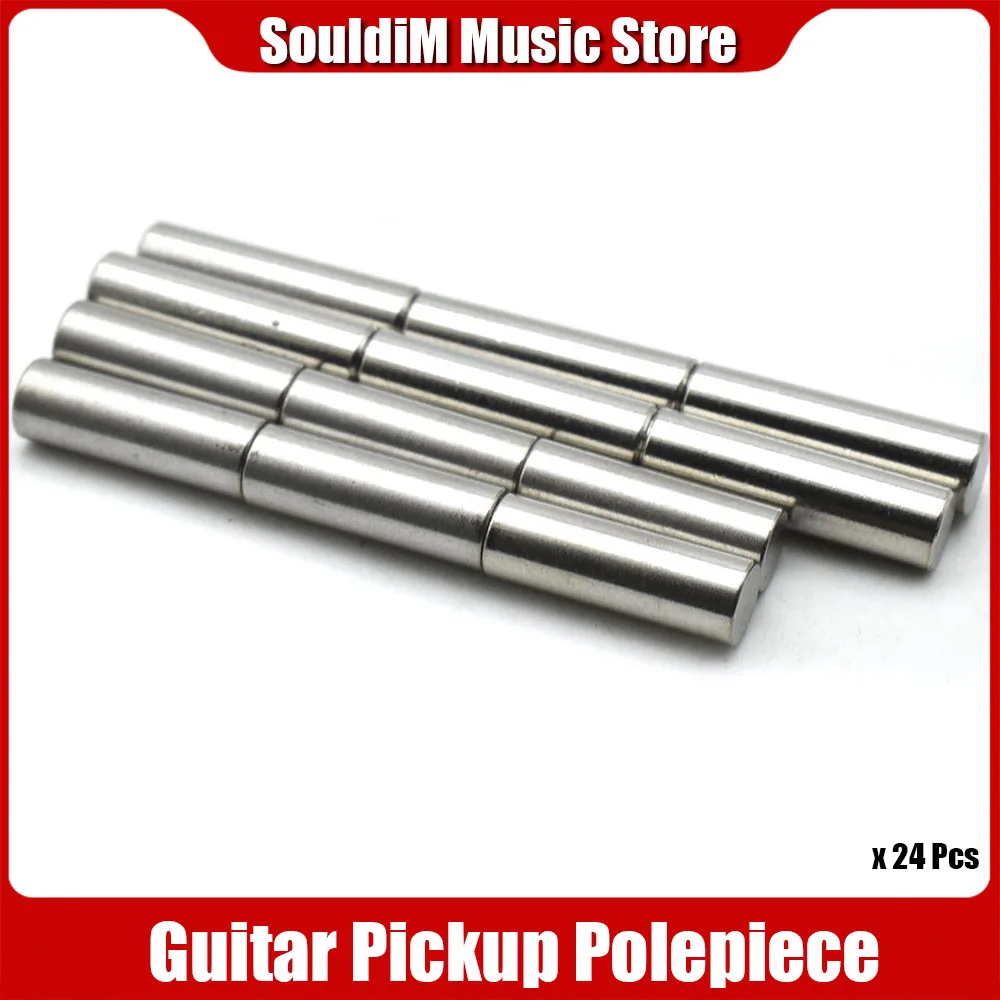 24pcs-Guitar-Humbucker-Pickup-magnetized-Alnico-5-Polepiece-Slug-Pole ...