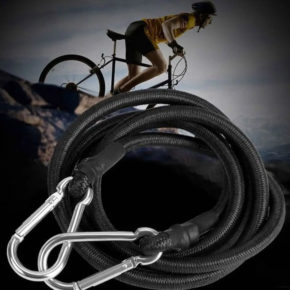Elastics-Rubber-Luggage-Rope-New-Black-Camping-Cord-Hooks-Bikes-Ropes ...