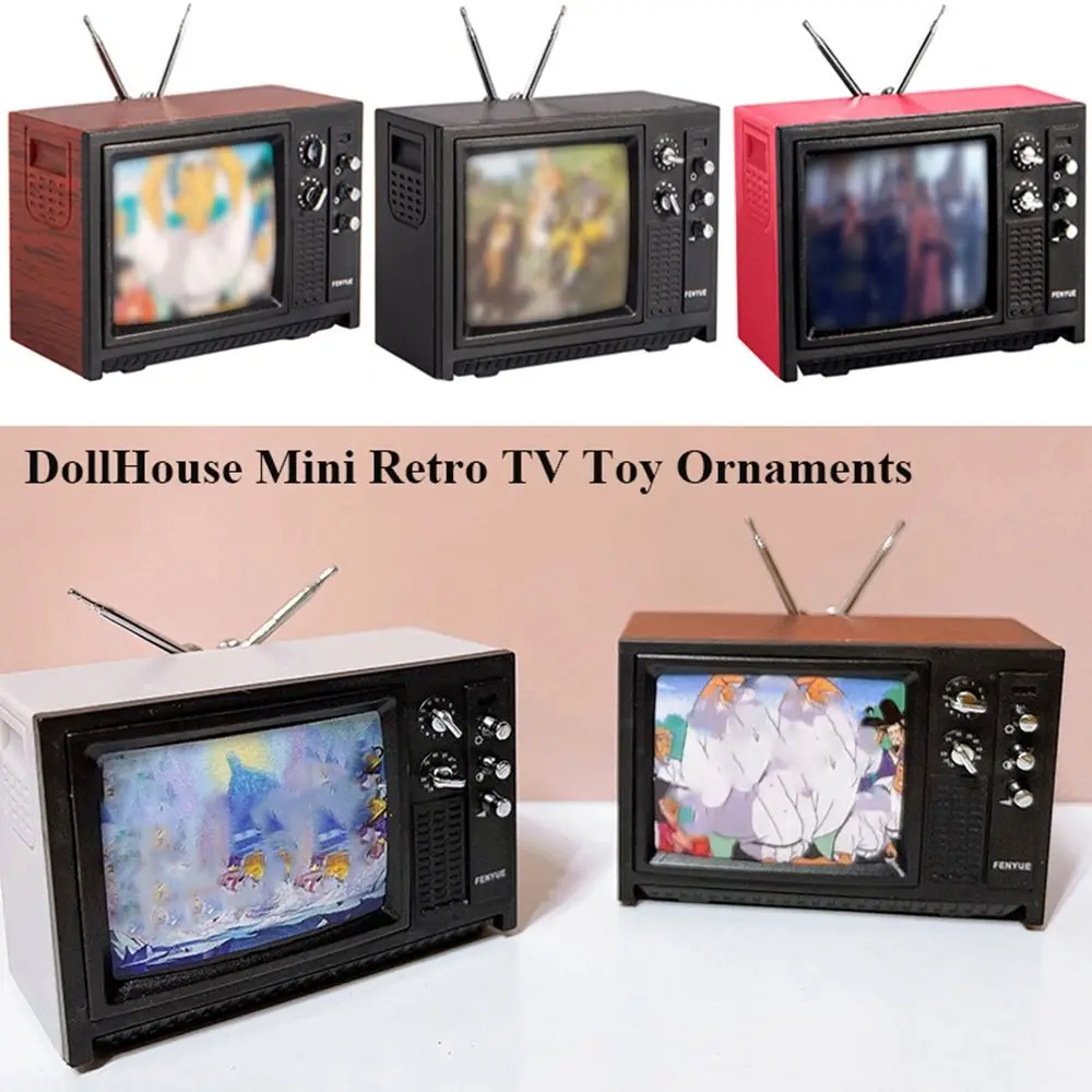 Retro-For-BJD-Doll-DollHouse-Portable-TV-Toy-Miniature-Simulation ...