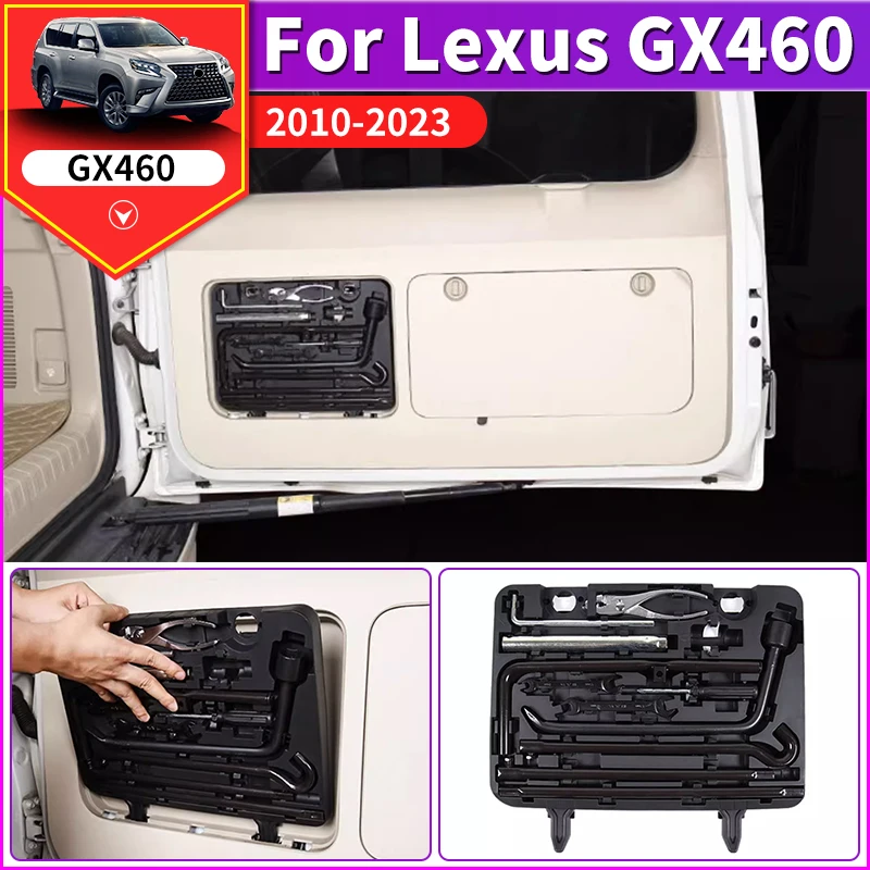 For-2010-2023-Lexus-460-GX460-Tailgate-Trunk-Emergency-Toolbox-Interior ...