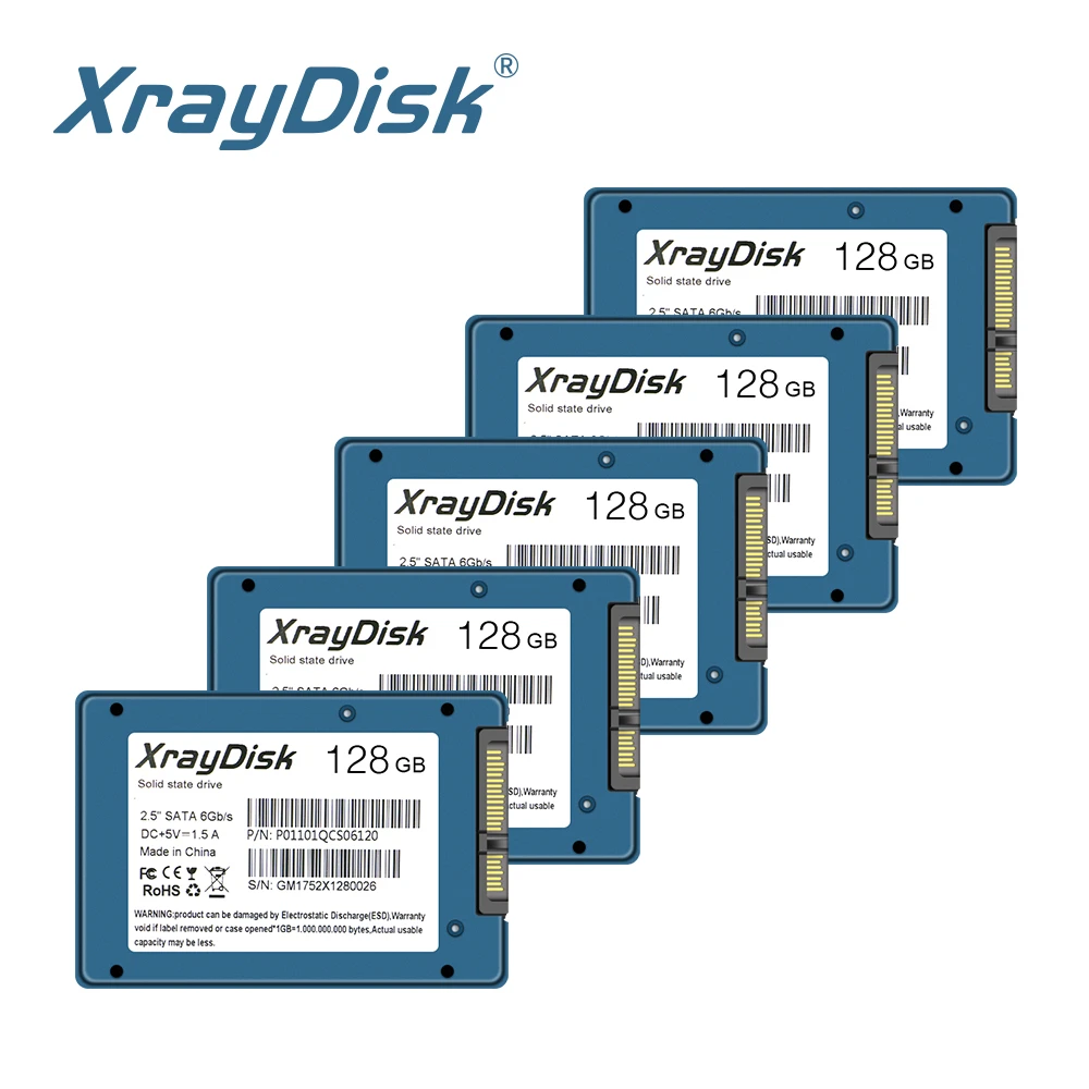 Xraydisk Wholesale Sata3 Ssd Metal Case 128GB 120GB Hdd 2.5 Hard Disk Disc 2.5 " Internal Solid ...