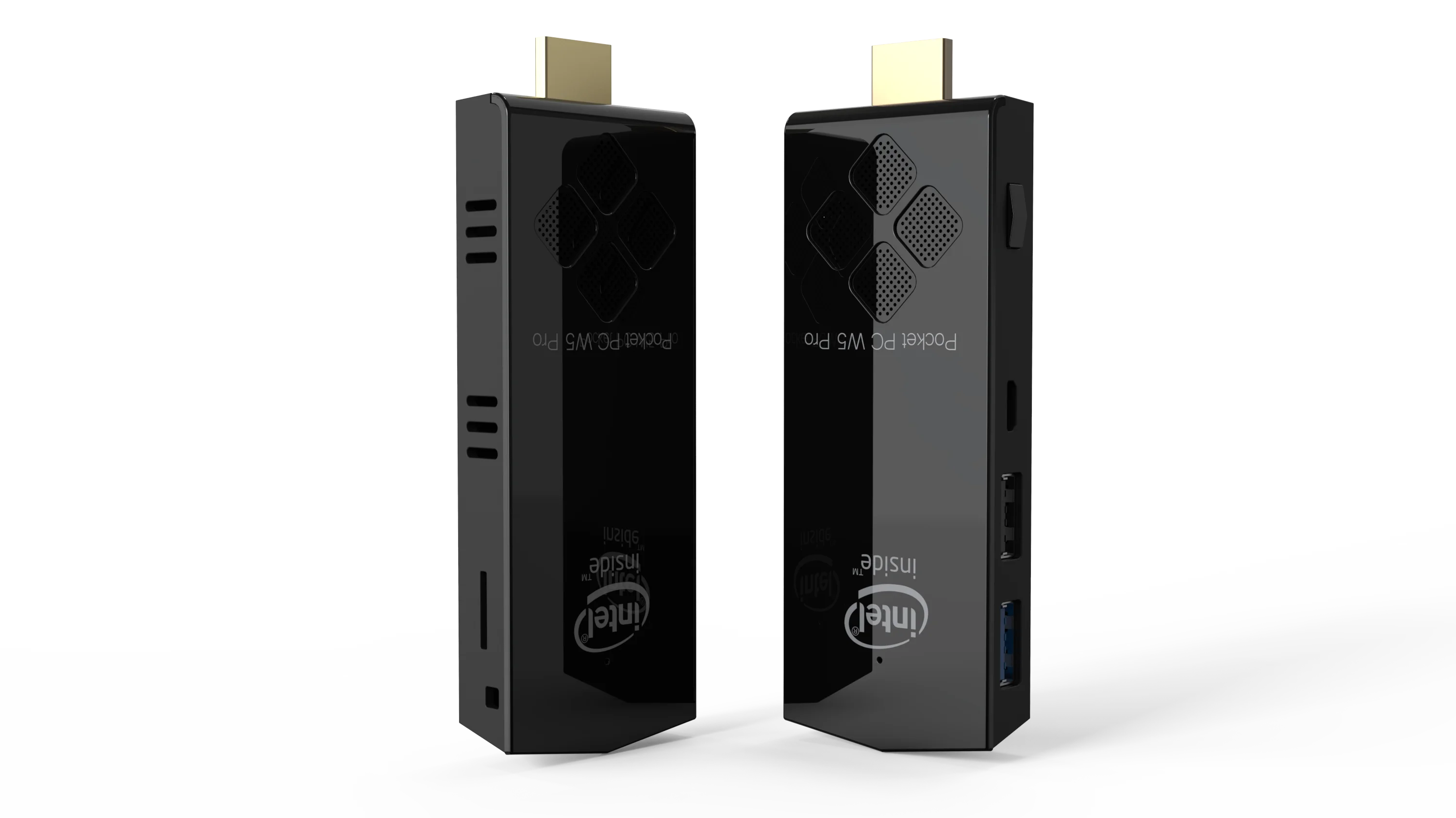 T5B Portable Mini PC Intel Z8350 Quad Core 8GB 128GB Windows 10 Stick with HD Wifi BT4.2 Mini ...