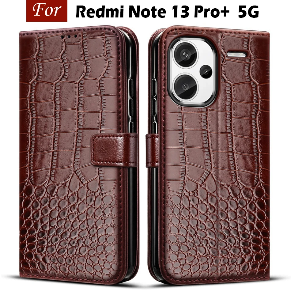 For-Xiaomi-Redmi-Note-13-Pro-5G-Case-Note13-13Pro-Flip-Leather-stand ...
