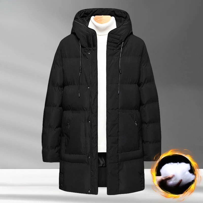 Warm-Hooded-Mid-length-Jacket-Men-s-Casual-Zip-Up-Cotton-Padded-Jacket ...