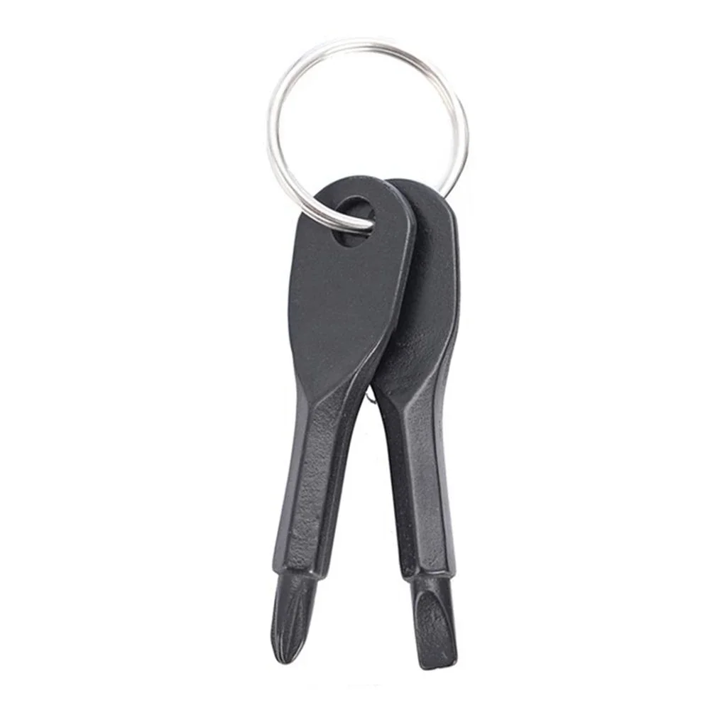 2Pcs-Portable-Stainless-Steel-Keychain-New-Arrival-Flathead-Key-Ring ...