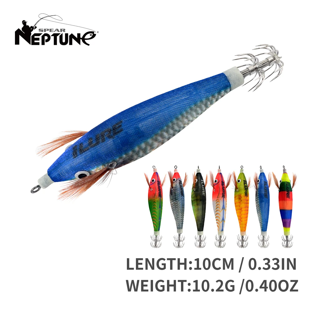 Luminous Squid Jig With Battery 2pcs 10cm Fishing Cuttlefish Octopus ...