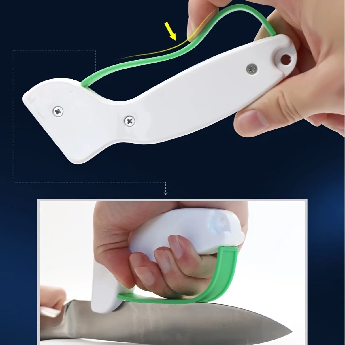 Pocket Knife Sharpener - Tungsten Carbide Sharpening Stone Compact ...