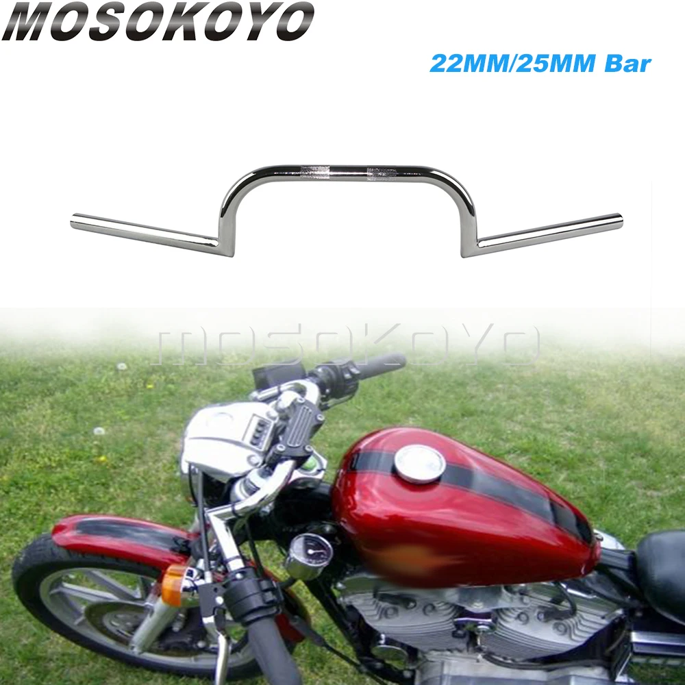 Cafe Racer Motorcycle Clubman 22mm / 25mm Handlebar 7/8" & 1" Handle ...