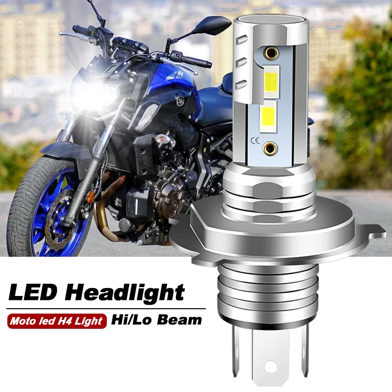 1PCS-For-Yamaha-MT07-MT03-MT09-Motorcycle-H4-H1S-9003-LED-Headlight-Hi ...