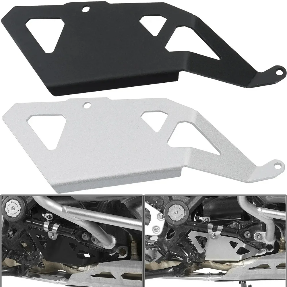 Motorcycle Flap Control Protection Guard Cover Black Exhaust Protect ...