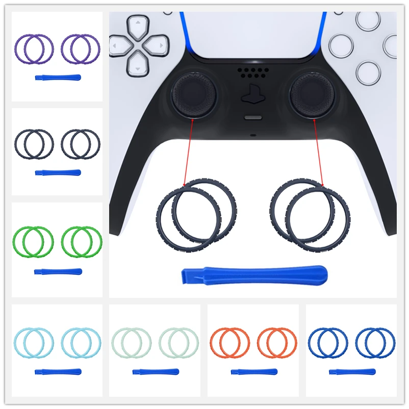 eXtremeRate Replacement Accessories for PS5 Controller, Accent Rings ...