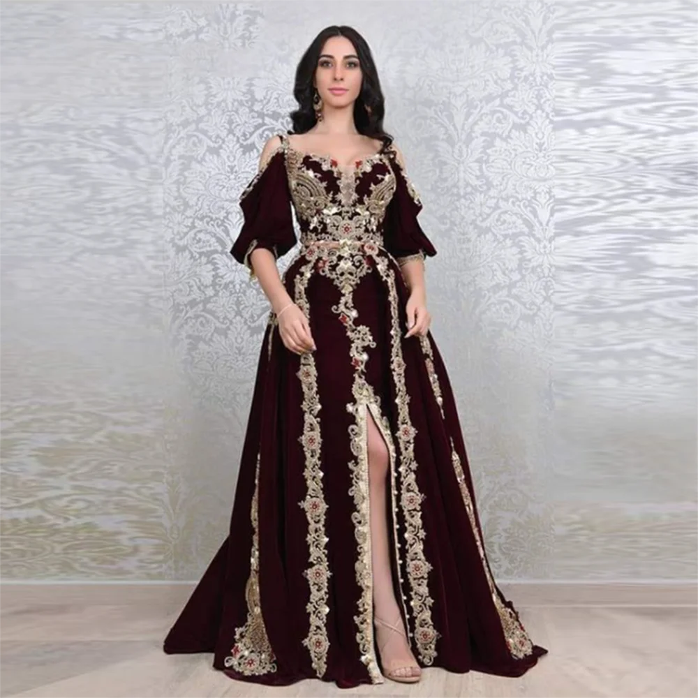 Robe-de-Soir-e-Marocaine-Paillettes-Caftan-Arabe-Duba-Arabie-Saoudite ...