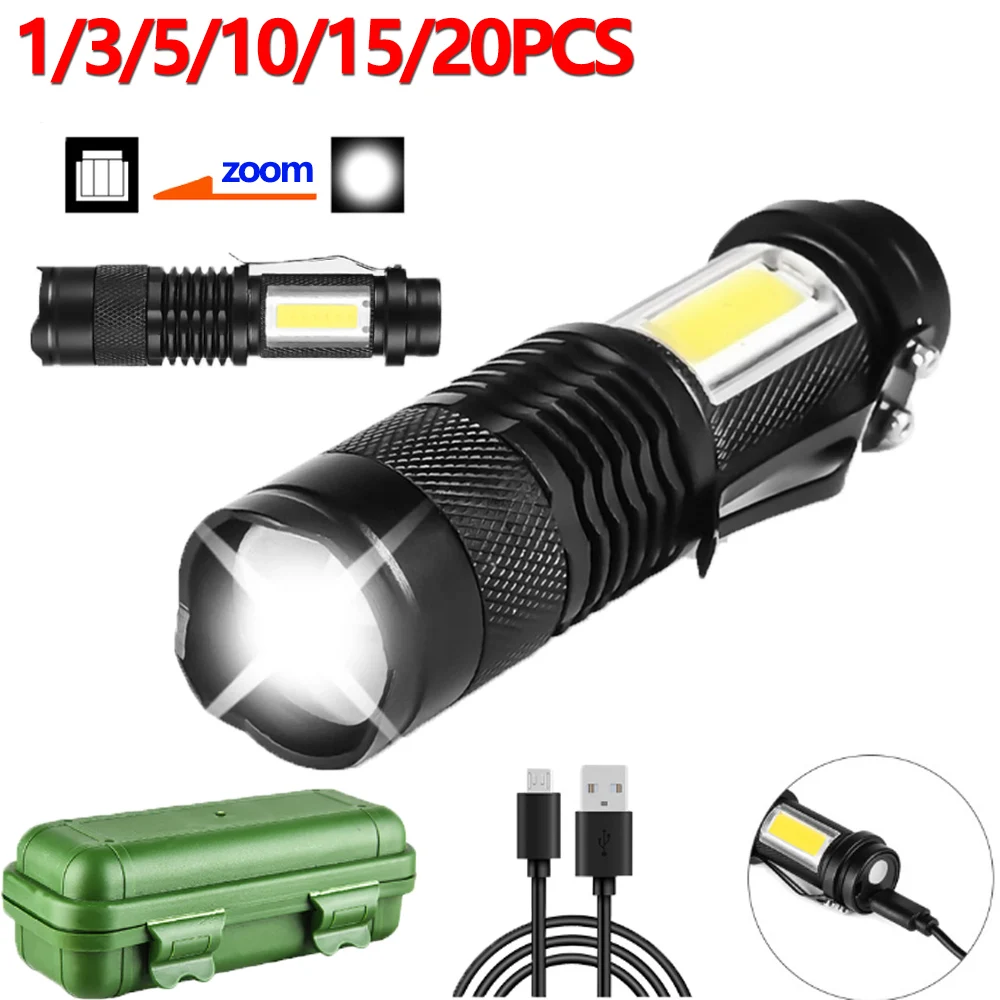 Mini-Portable-2000-Lumens-Led-Flashlight-Built-In-Battery-Torch-COB ...