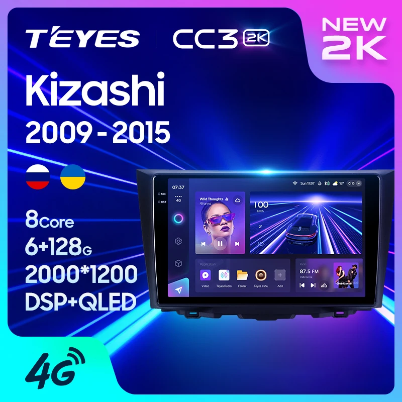 TEYES reproductor Multimedia CC3 2K para Suzuki Kizashi 2009 2015, Radio, vídeo, navegación GPS ...