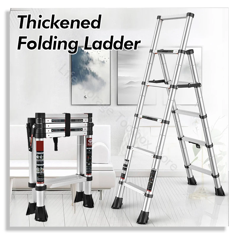 Folding-Ladder-Telescopic-Ladder-4-5-Step-Ladder-Climbing-Herringbone ...