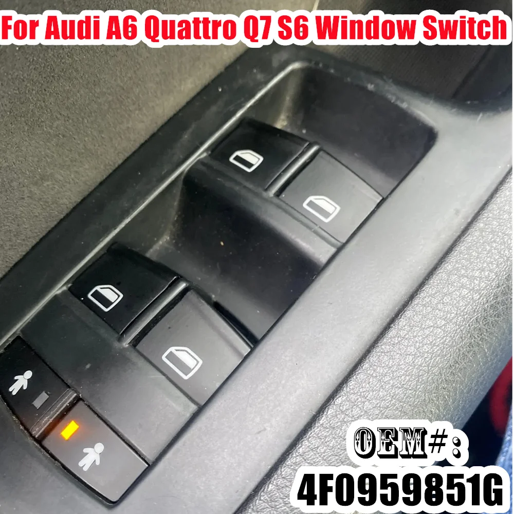 4F0959851G-Power-Window-Regulator-Control-Master-Switch-For-AUDI-Q7 ...