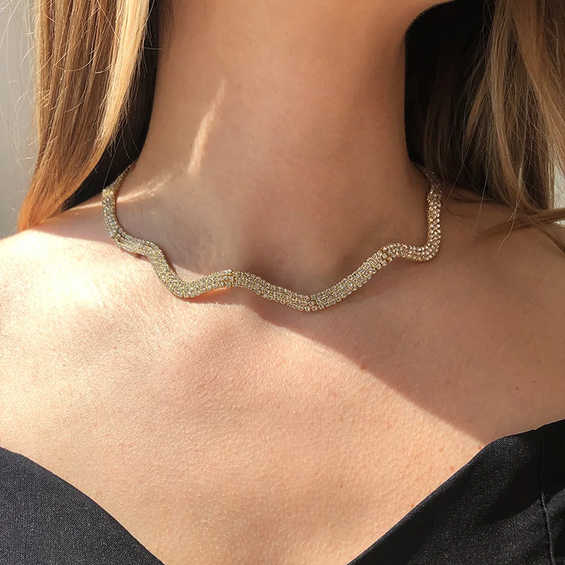 Jewelry Accessories | Wavy Necklace | Choker Chain | Tights - Simple ...